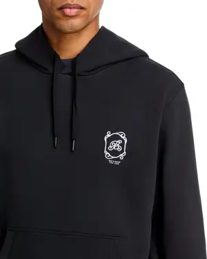Rag & Bone X Bloom Cotton Blend Logo Drawstring Hoodie