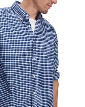 Rag & Bone Classic Fit Plaid Oxford Shirt