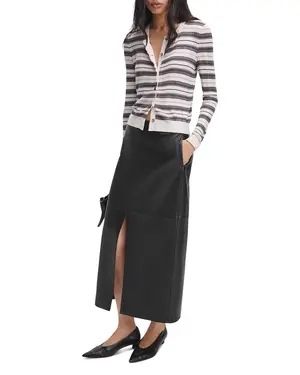 Rag & Bone Teresa Striped Rib Knit Cardigan
