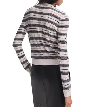 Rag & Bone Teresa Striped Rib Knit Cardigan