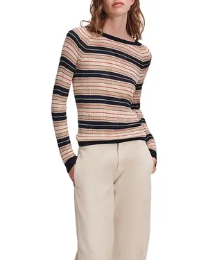 Rag & Bone Teresa Striped Tee - Navy Multi