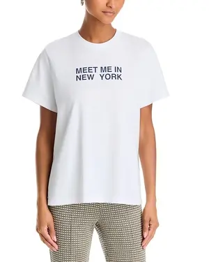 Rag & Bone Meet Me In New York Giovanni Cotton Tee - White