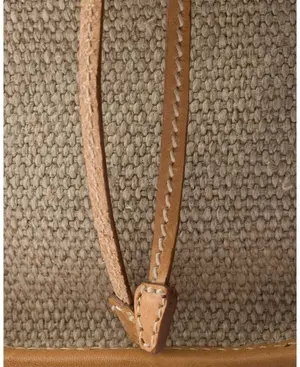 Prada Bonnie Linen And Leather Tote Bag