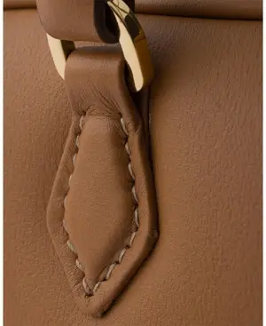Prada Medium Leather Top-handle Bag - Brown