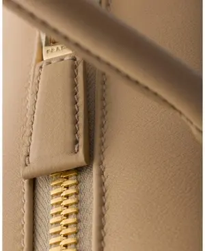 Prada Medium Leather Top-handle Bag - Neutral
