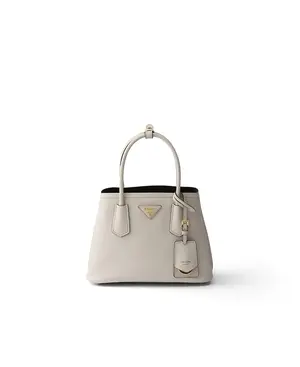 Prada Double Small Saffiano Leather Bag - Neutral