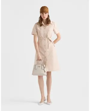 Prada Double Small Saffiano Leather Bag - Neutral