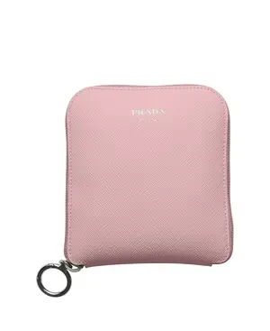 Prada Saffiano Leather Pendant With Re-nylon Tote Bag - Pink