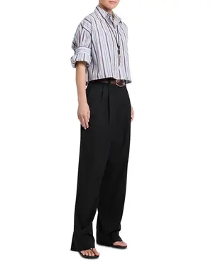 TWP Ivy Wool-blend Pleat Front Pants