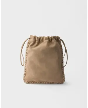 Prada Wish Suede Pouch