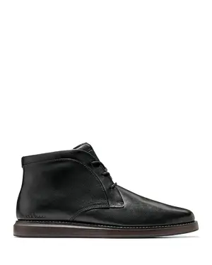 Cole Haan Grand Neoclassic Flexcraft Leather Chukka Boots - Black Dark