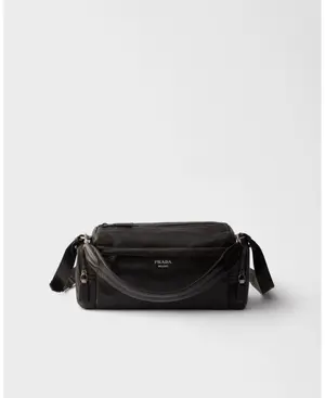 Prada Distressed Nappa Leather Shoulder Bag