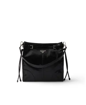 Prada Bonnie Leather Shoulder Bag - Black