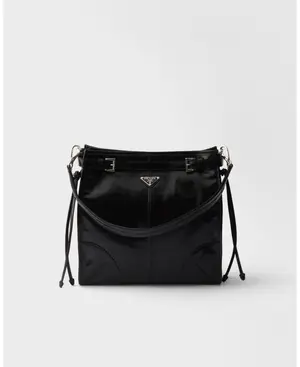 Prada Bonnie Leather Shoulder Bag - Black