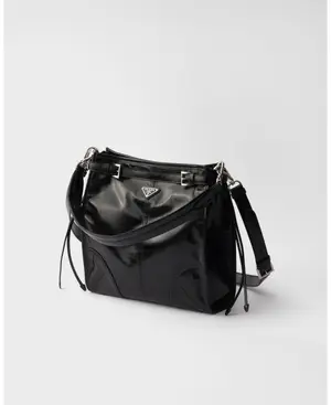 Prada Bonnie Leather Shoulder Bag - Black