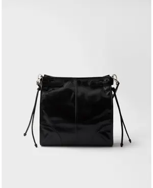 Prada Bonnie Leather Shoulder Bag - Black