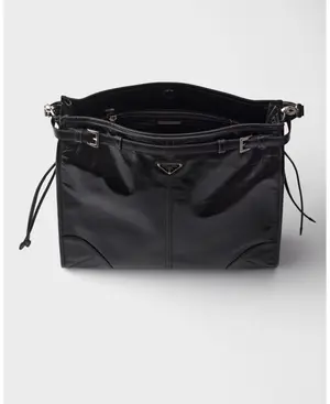 Prada Bonnie Leather Shoulder Bag - Black