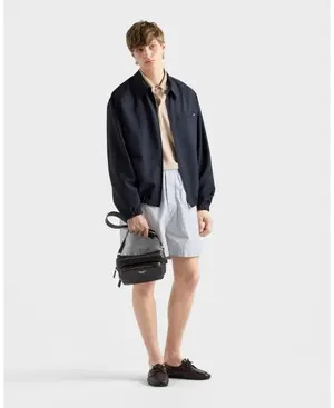 Prada Distressed Nappa Leather Shoulder Bag