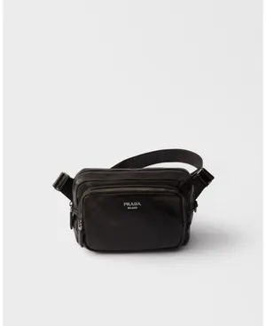 Prada Distressed Nappa Leather Shoulder Bag