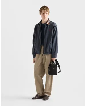 Prada Re-nylon And Saffiano Leather Shoulder Bag