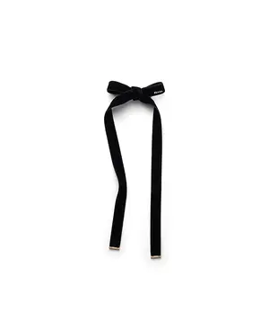Prada Velvet Hair Clip With Logo Detail