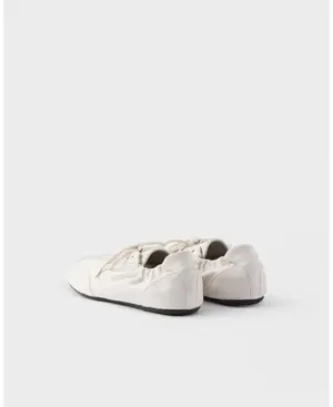Prada Collapse Denim Sneakers - White