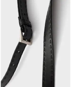 Prada Antiqued Leather Belt