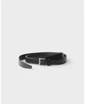Prada Antiqued Leather Belt