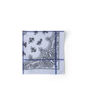 Prada Printed Cotton Scarf 65 - Sky Blue