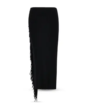 Emporio Armani Fringe Ottoman Skirt