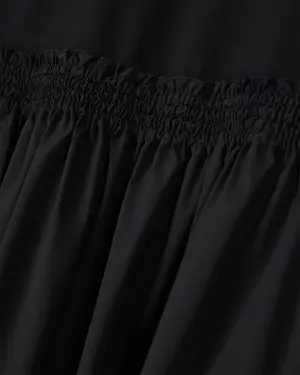 Emporio Armani Punto Milano Mixed Media Maxi Dress