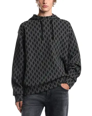 Emporio Armani Oversized Double Cotton Jersey Hoodie