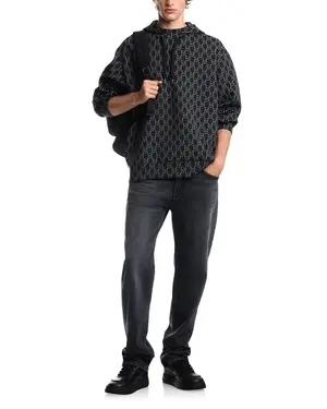 Emporio Armani Oversized Double Cotton Jersey Hoodie