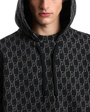 Emporio Armani Oversized Double Cotton Jersey Hoodie