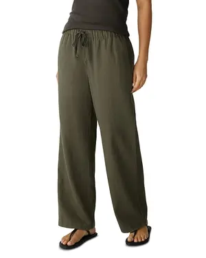Eileen Fisher Cotton Linen Drawstring Pants