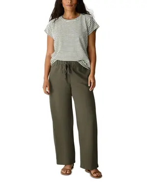 Eileen Fisher Cotton Linen Drawstring Pants