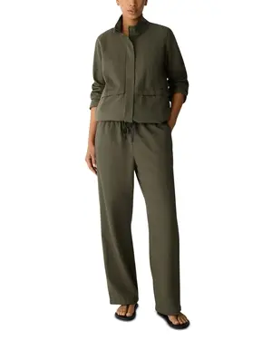 Eileen Fisher Cotton Linen Drawstring Pants