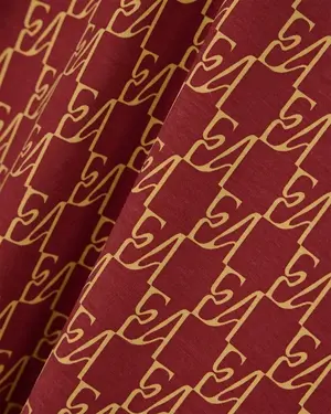 Emporio Armani Graphic Print Tee - Merlot