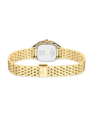 Michele Mega Mini Diamond Zebra Watch, 25 X 23mm