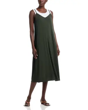 Eileen Fisher Lantern Cami Dress - Seaweed