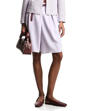Emporio Armani Techno Cady Bermuda Shorts - Lilac