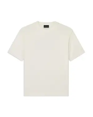 Emporio Armani Jacquard Cotton Jersey T-shirt - White