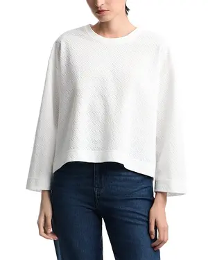 Emporio Armani Chevron Jacquard Sweater - Warm White