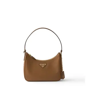 Prada Re-edition 2005 Re-nylon And Saffiano Mini Bag - Brown
