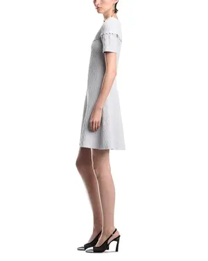 Emporio Armani Kimono Sleeve Scalloped Dress