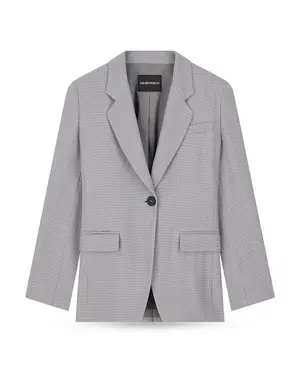 Emporio Armani Pied De Poule Checkered Blazer