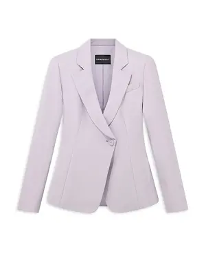 Emporio Armani Tailored Single Breasted Blazer - Lilac