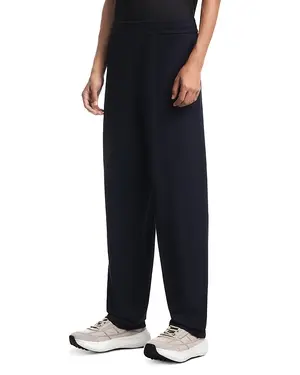 Emporio Armani Regular Fit Textured Stretch Trousers - Navy