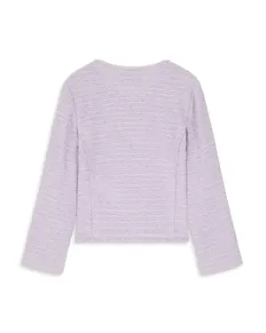 Emporio Armani Collarless Textured Bow Jacket