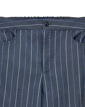 Emporio Armani Oversized Printed Jacquard Denim Trousers